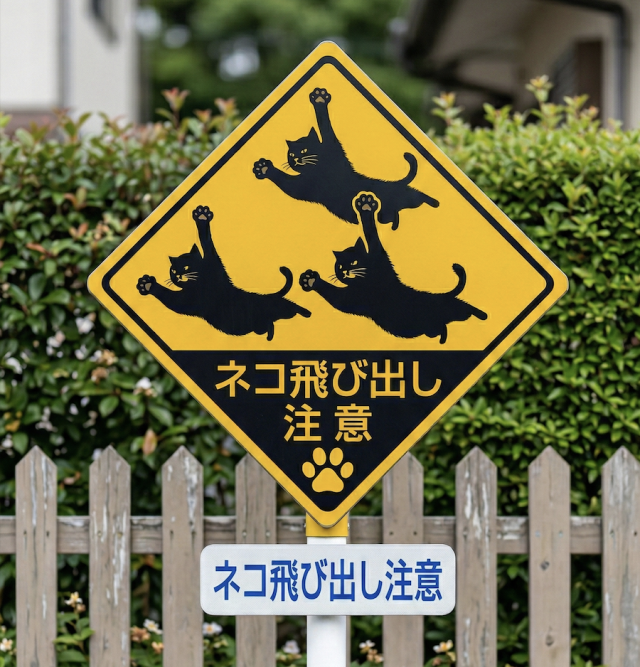 Japan Has Road Sign of Jumping Cats to Warn Drivers | TravelPirates