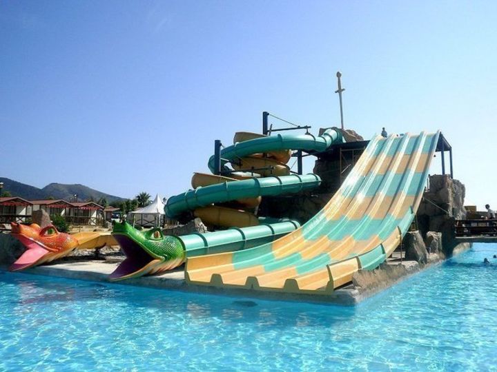 Europe's first medieval resort with water slides! 🏰💦