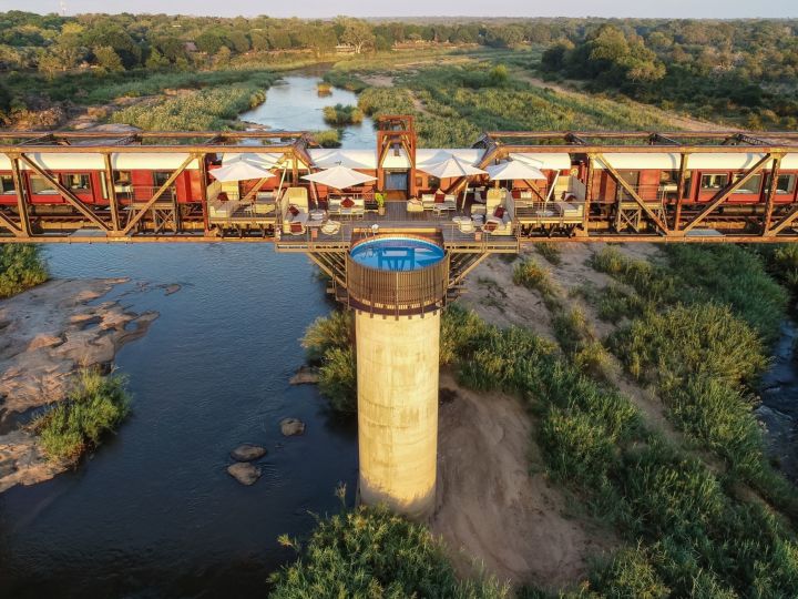 🚂 This Train Hotel Sits on a Bridge Overlooking Kruger National Park 🦁