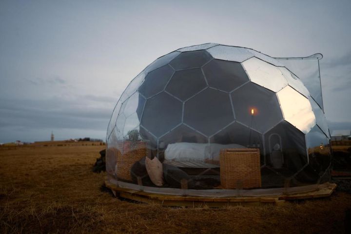 Affordable Invisible Dome Glamping Experience in Iceland