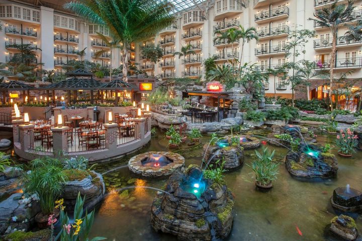 This Hotel Has Epic Water Parks, 9 Acres of Indoor Gardens With River ...